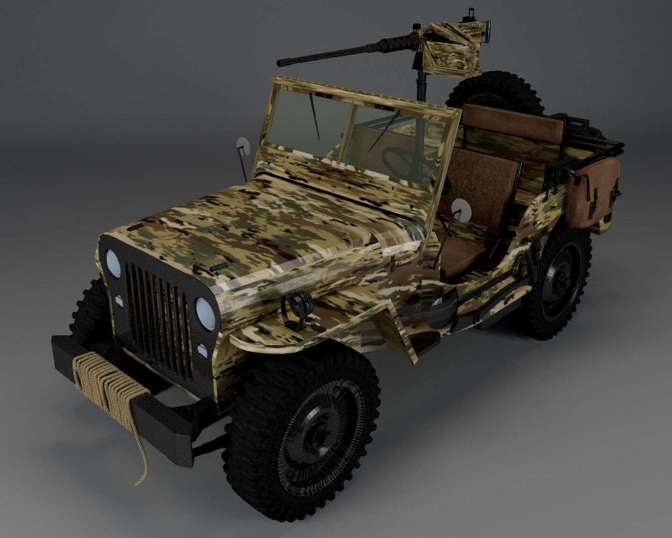 Jeep army 3D model - TurboSquid 1513506