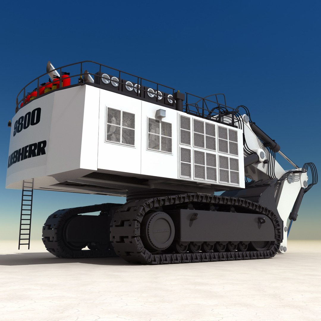 3d liebherr 9800 excavator