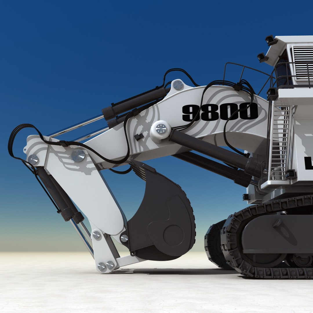 3d liebherr 9800 excavator