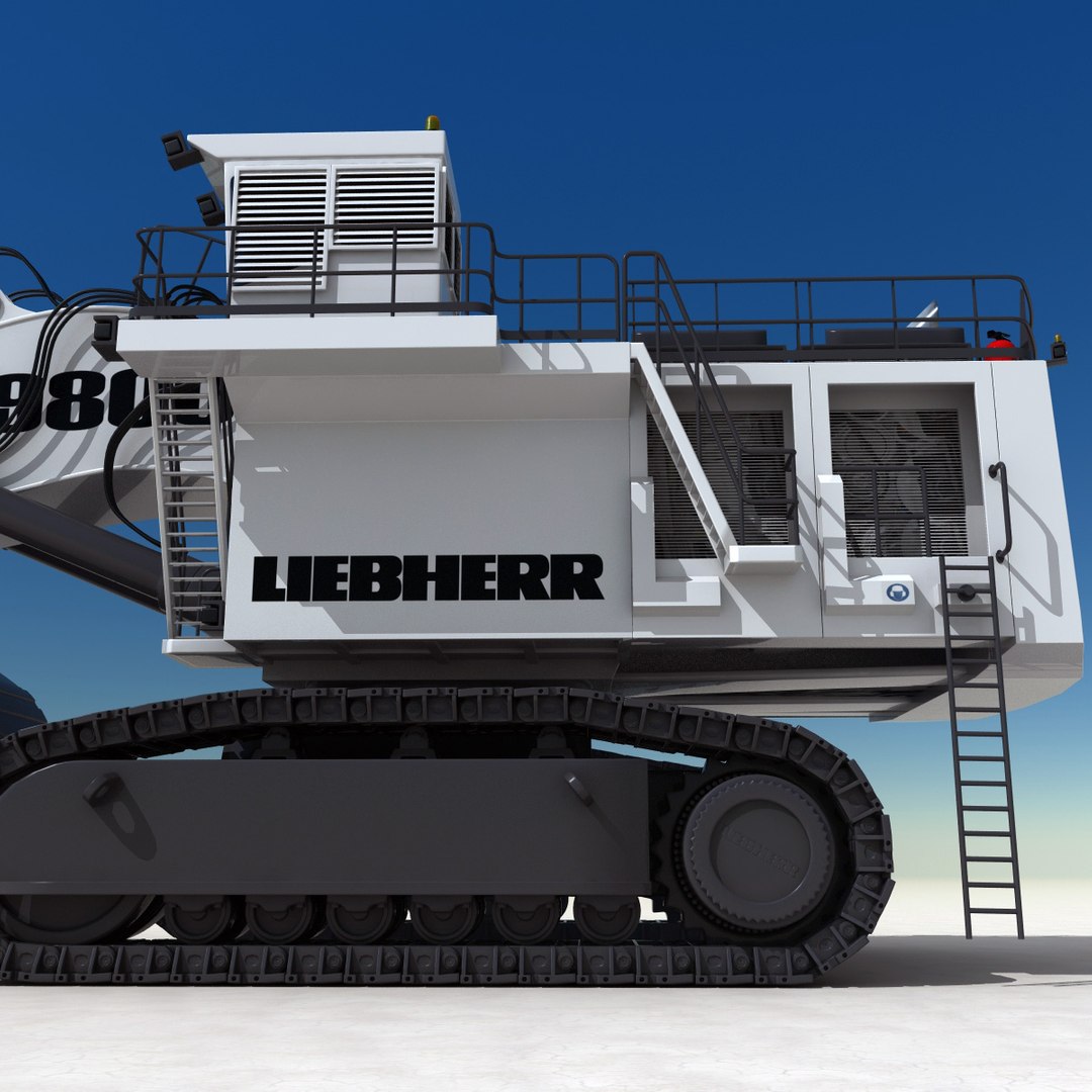 3d liebherr 9800 excavator