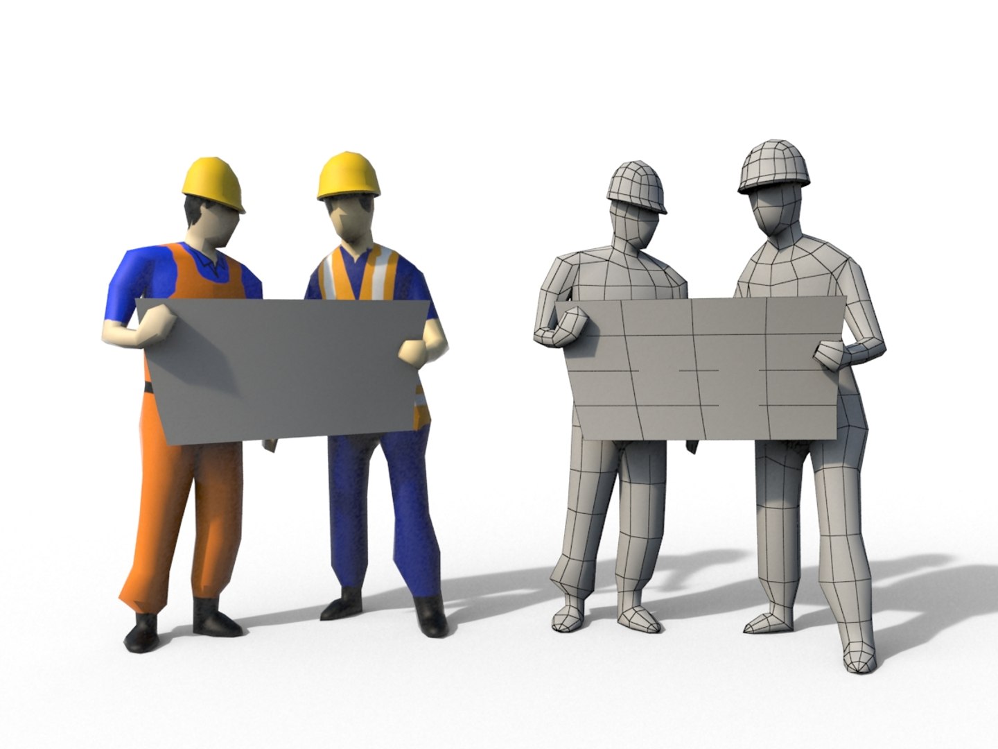 Industrial Workers 3D - TurboSquid 1290699