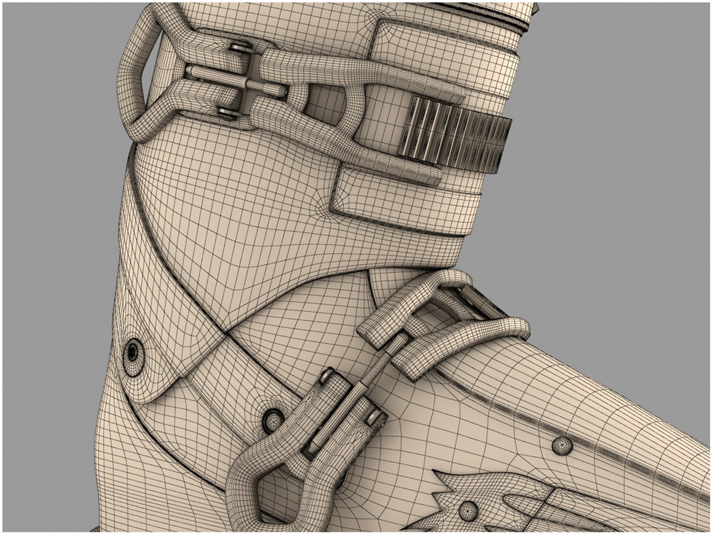 Ski Boot Binding Mechanism 3d Max