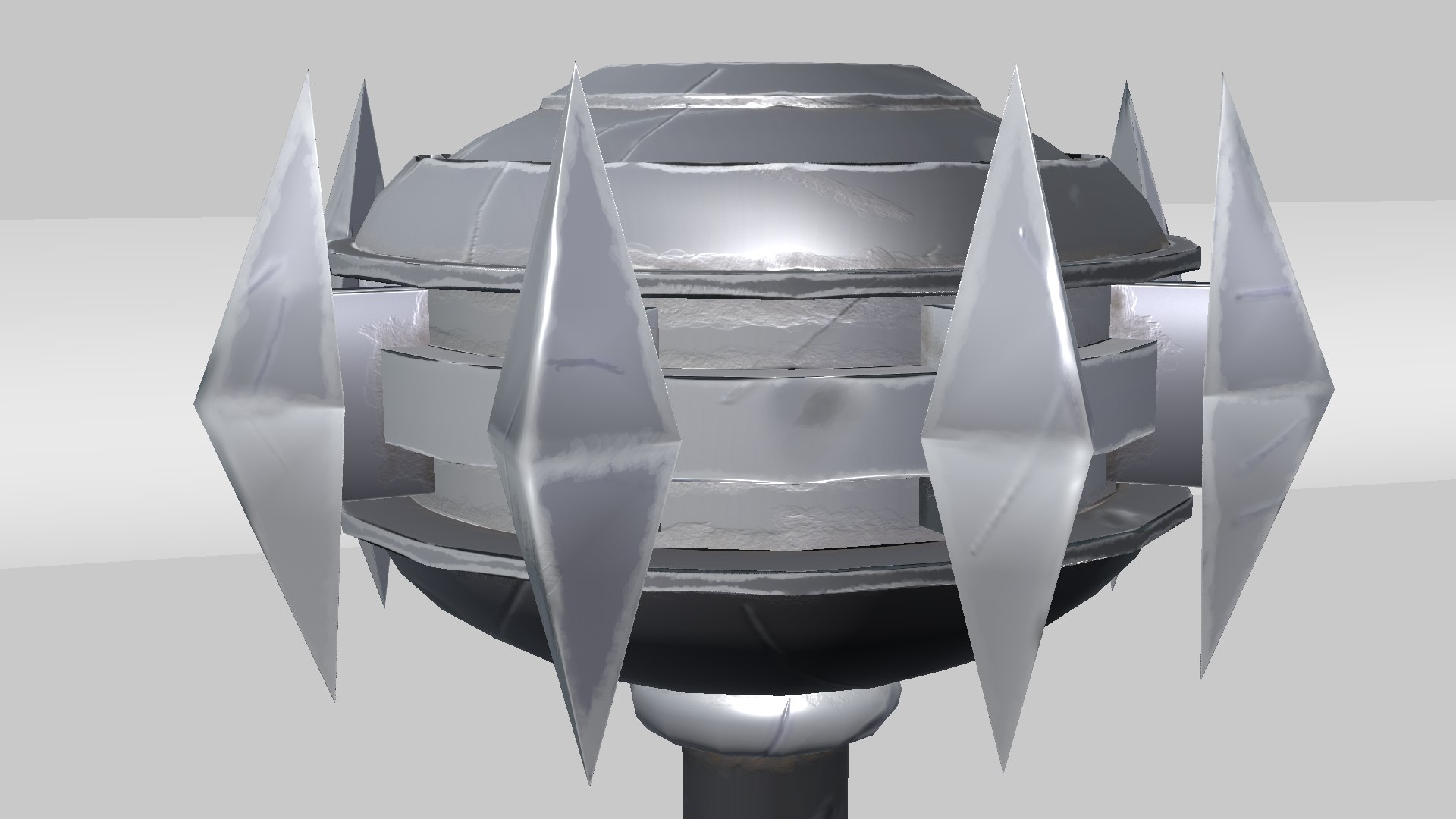 3D Stylized Steel Mace Model - TurboSquid 1783836