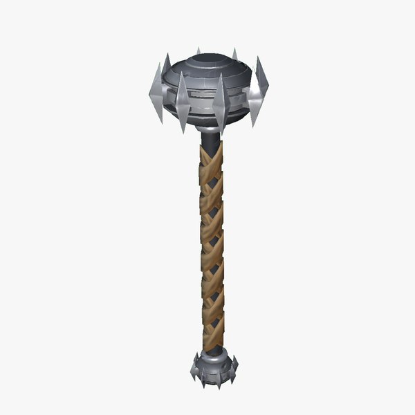3D Stylized Steel Mace model - TurboSquid 1783836