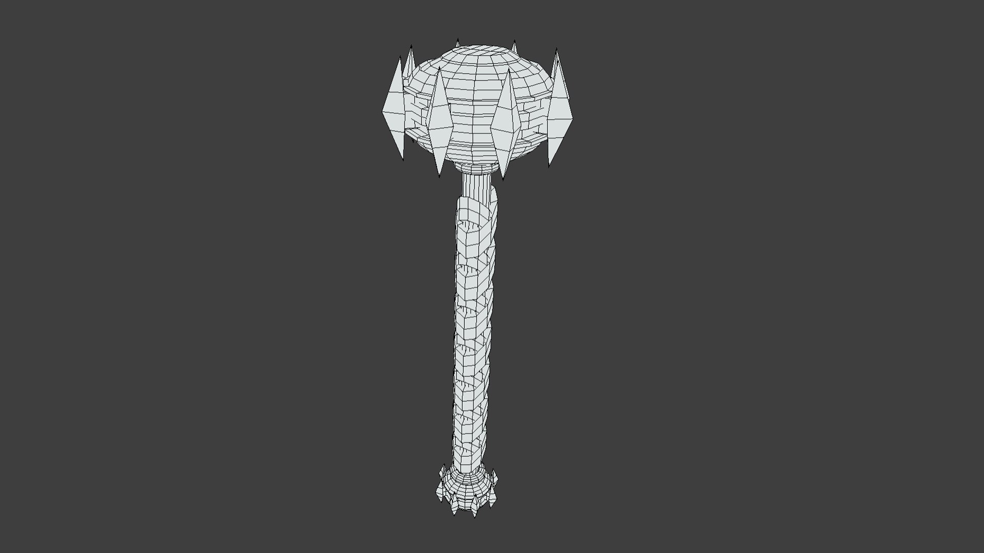 3D Stylized Steel Mace Model - TurboSquid 1783836