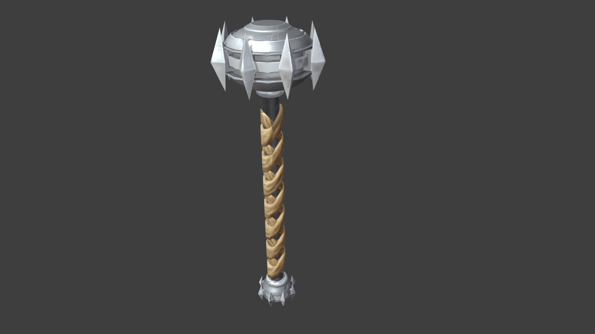 3D Stylized Steel Mace Model - TurboSquid 1783836