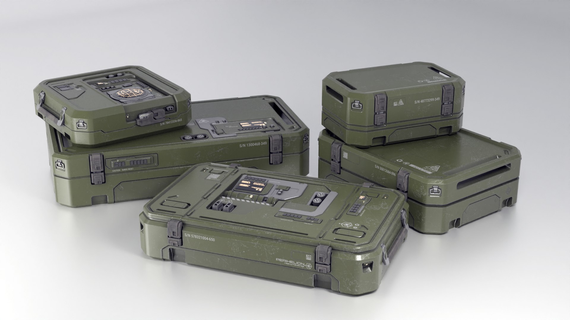 Sci Fi Tech Crates 3D Model - TurboSquid 1982256