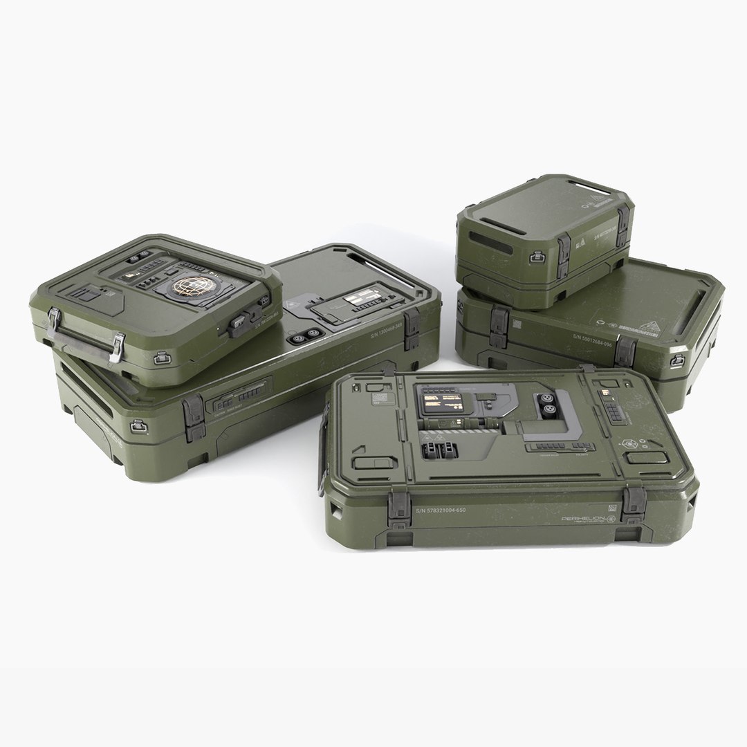 Sci Fi Tech Crates 3D Model - TurboSquid 1982256