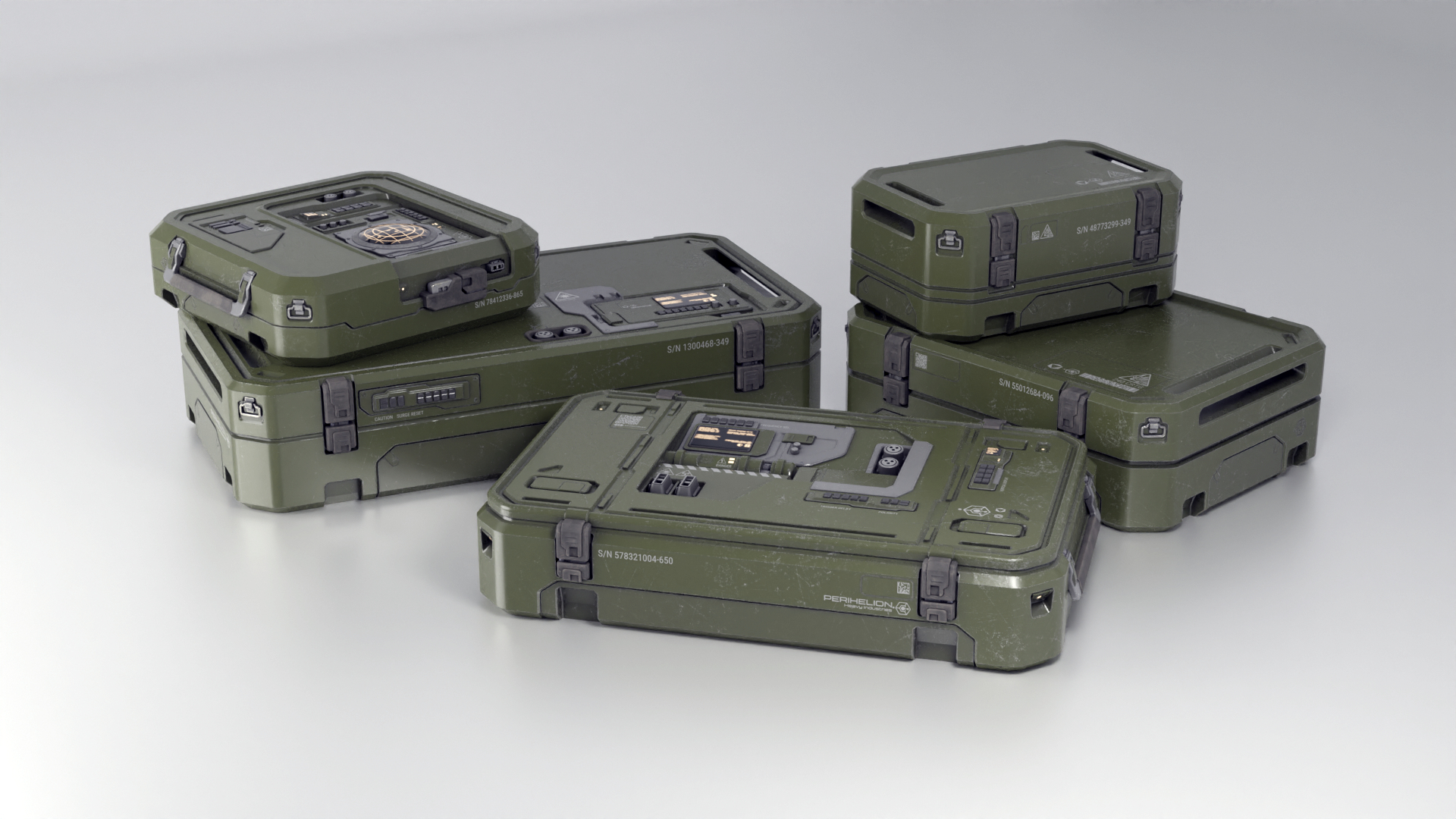 Sci Fi Tech Crates 3D Model - TurboSquid 1982256
