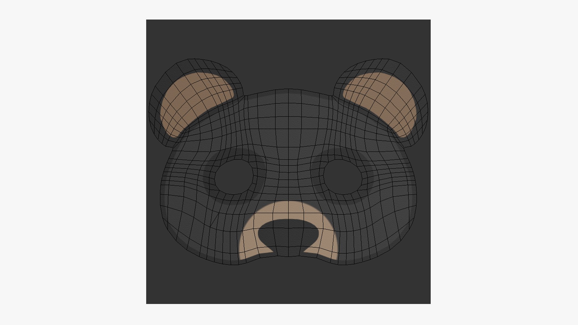 3D Panda Mask Paper 03 - Character Design Fashion - TurboSquid 2386351