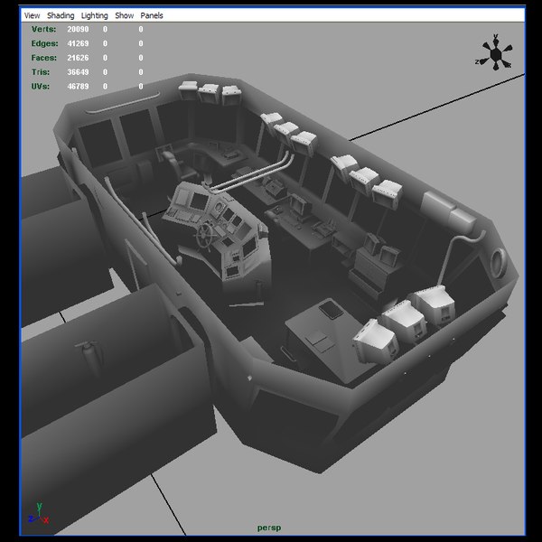 3d ships bridge