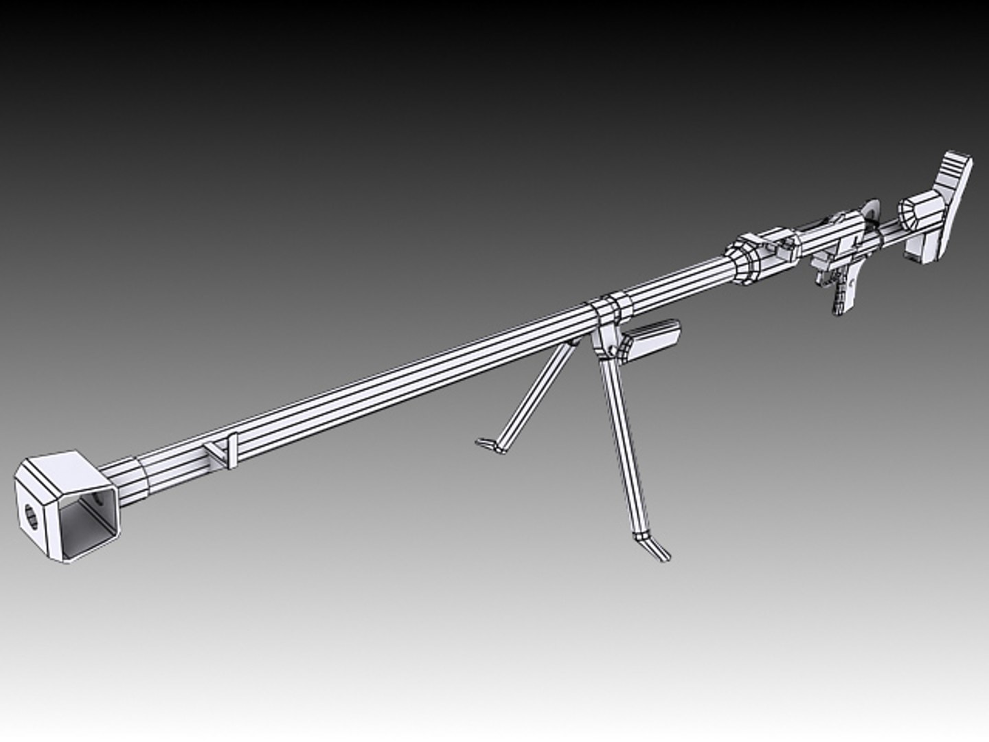 3D ptrd-41 rifle - TurboSquid 1301063