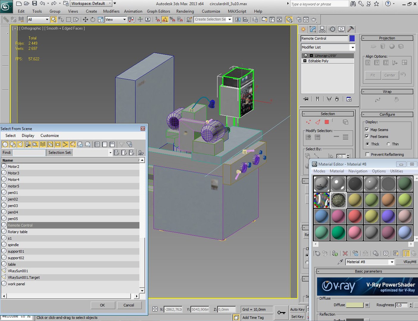 3D Industrial Grinding Machine - TurboSquid 1401025