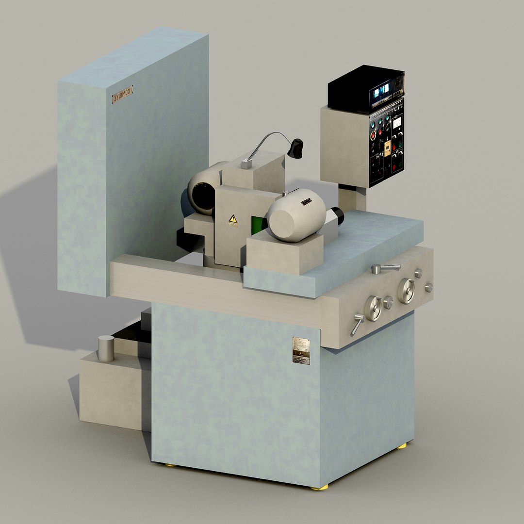 3D Industrial Grinding Machine - TurboSquid 1401025