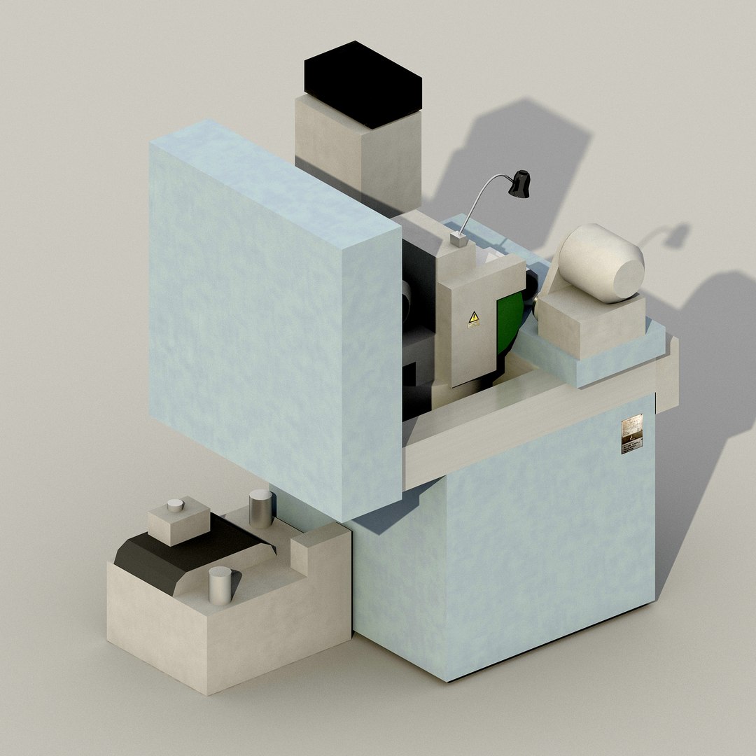 3D Industrial Grinding Machine - TurboSquid 1401025