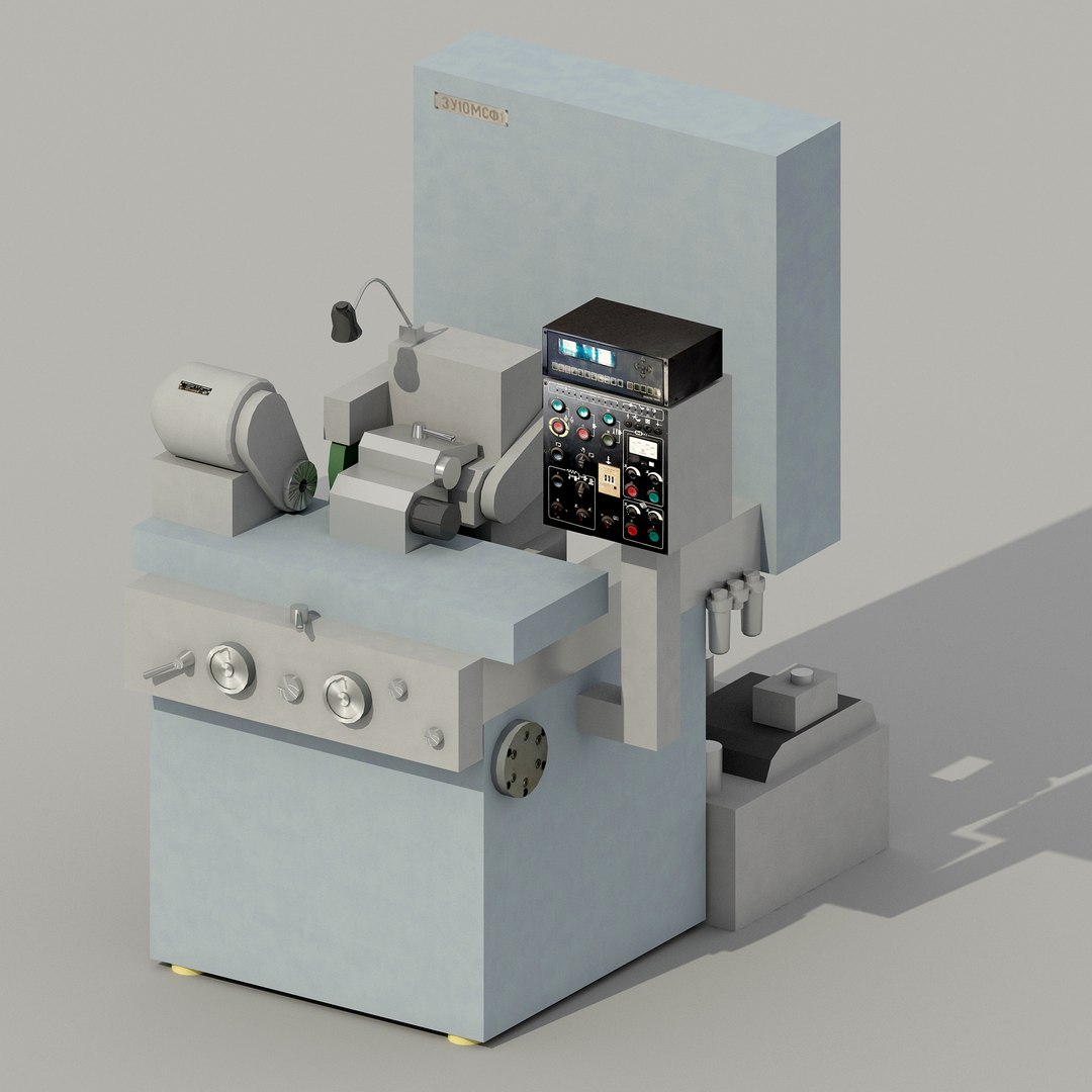 3D Industrial Grinding Machine - TurboSquid 1401025