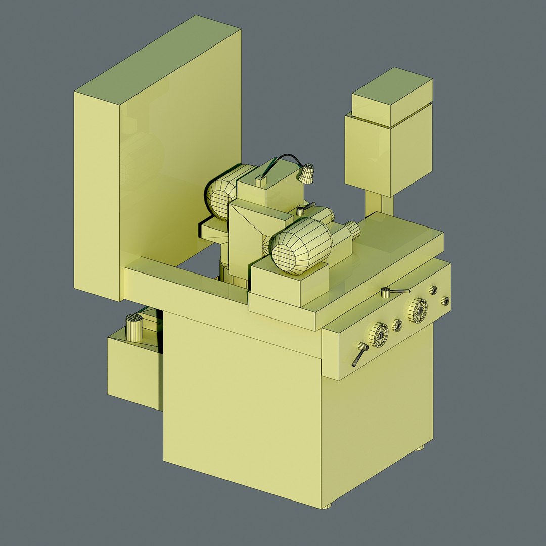 3D Industrial Grinding Machine - TurboSquid 1401025