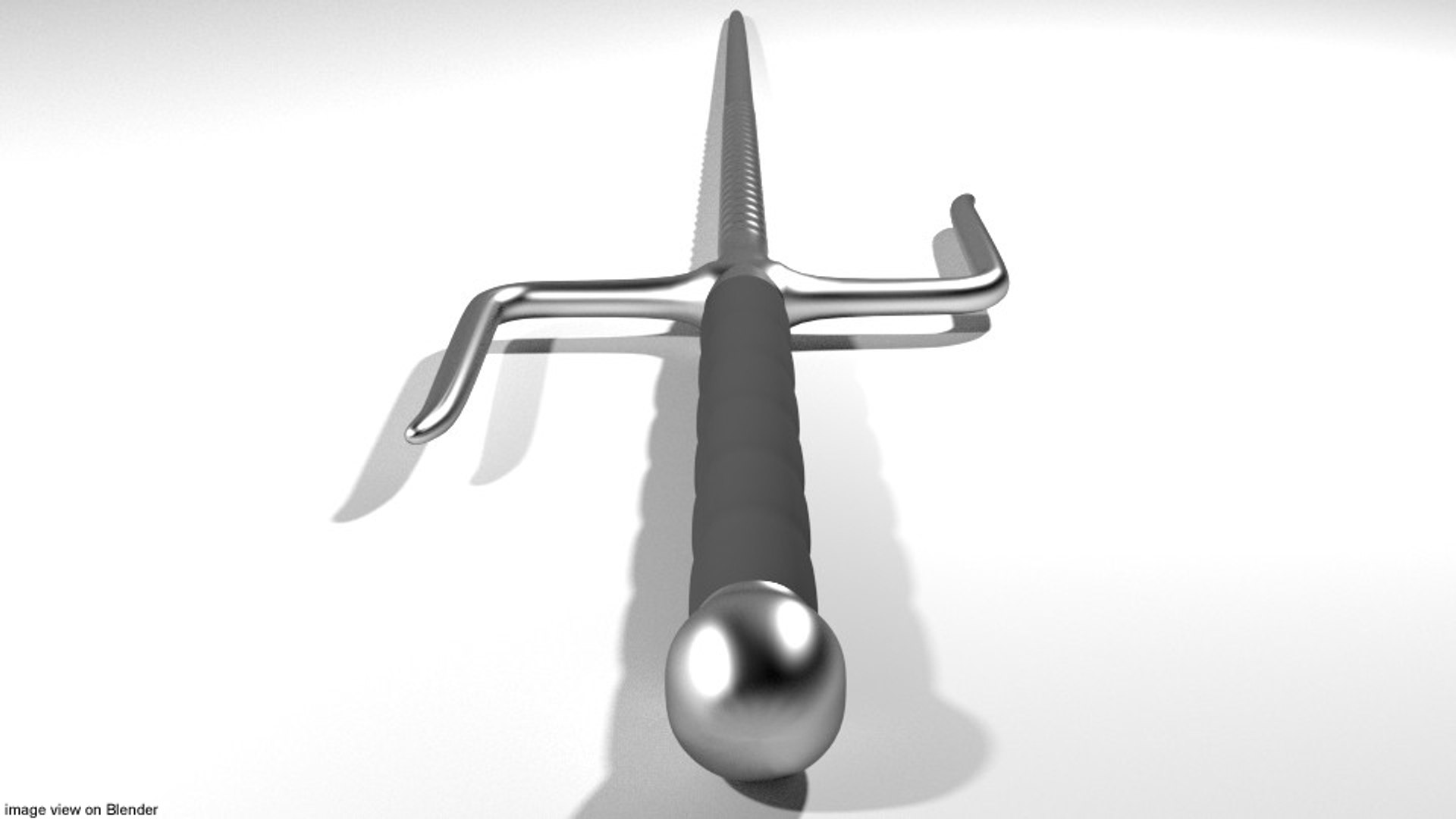 Handle Short Trident Model - TurboSquid 1252475