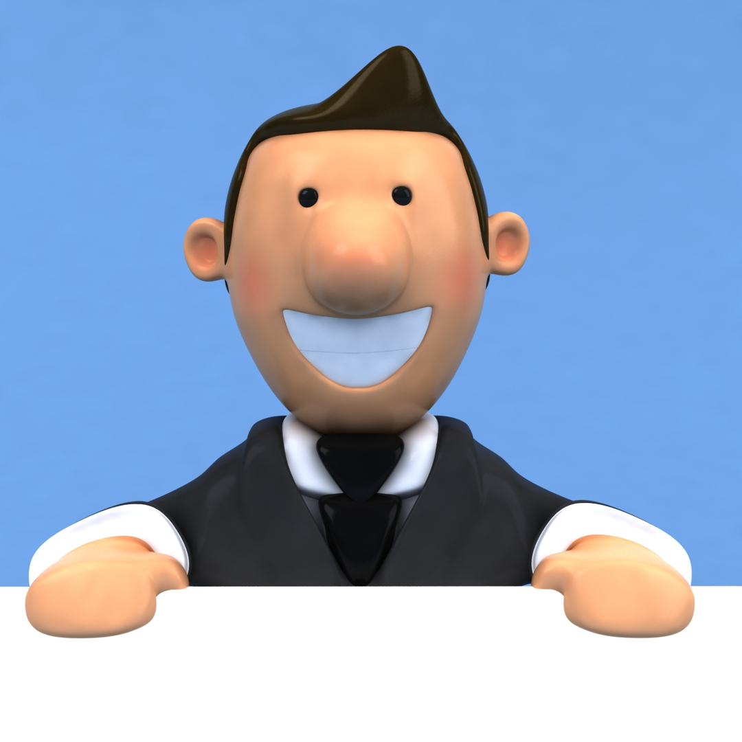 3D fun business man model - TurboSquid 1332429