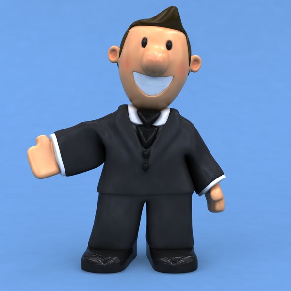 3D fun business man model - TurboSquid 1332429