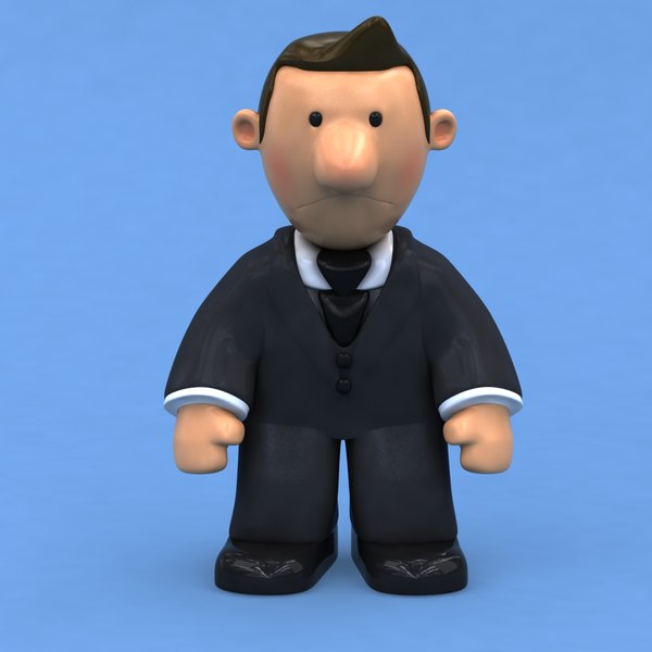 3D fun business man model - TurboSquid 1332429