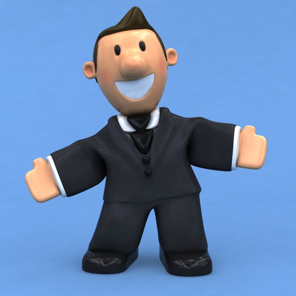 3D fun business man model - TurboSquid 1332429