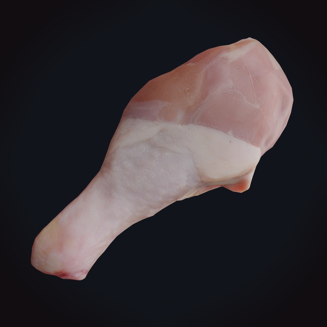 Raw Chicken Leg Drumstick 3D Model - TurboSquid 1366351