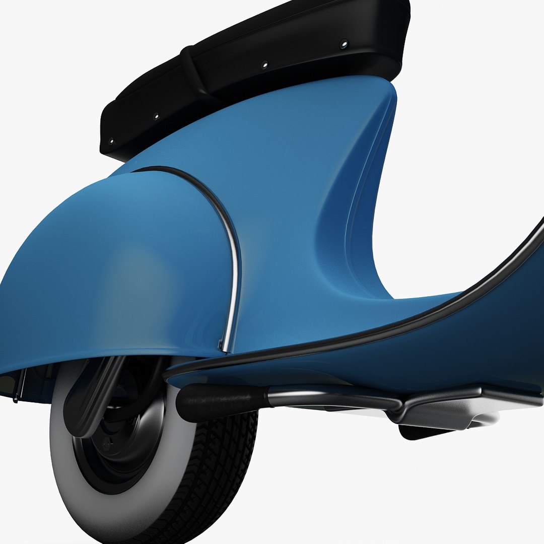 3d Vespa Rigged Parameters Model