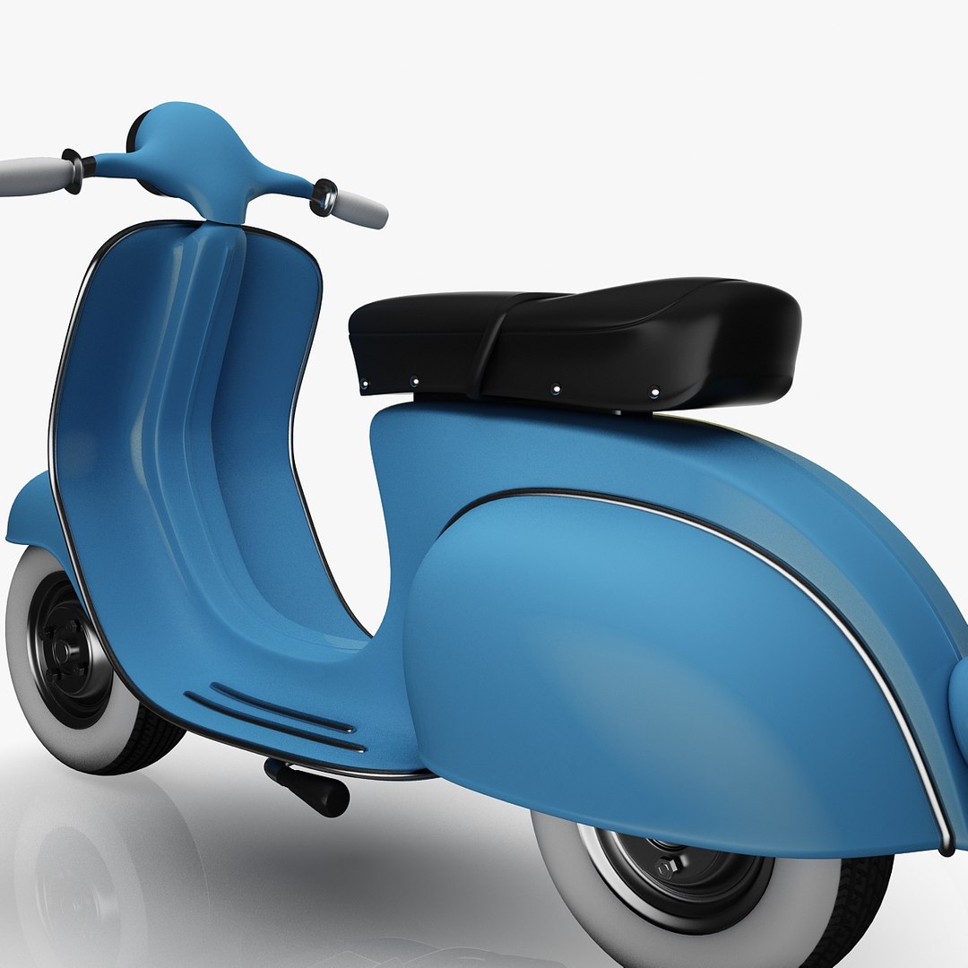 3d Vespa Rigged Parameters Model