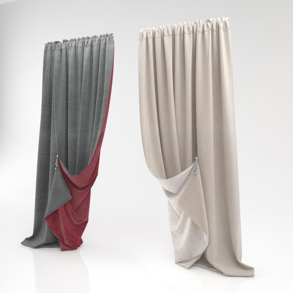 curtains 3d model