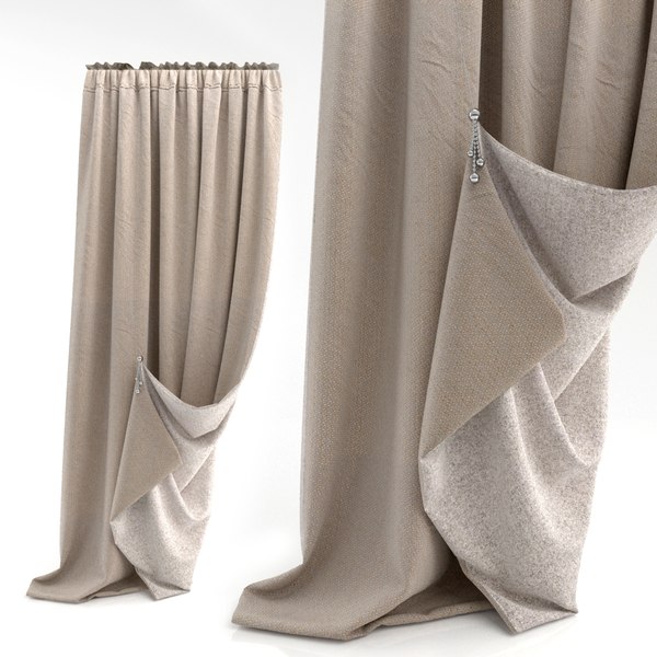 curtains 3d model
