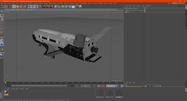 Reusable robotic spacecraft space 3D model - TurboSquid 1608822