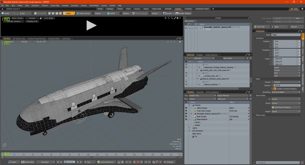 Reusable robotic spacecraft space 3D model - TurboSquid 1608822