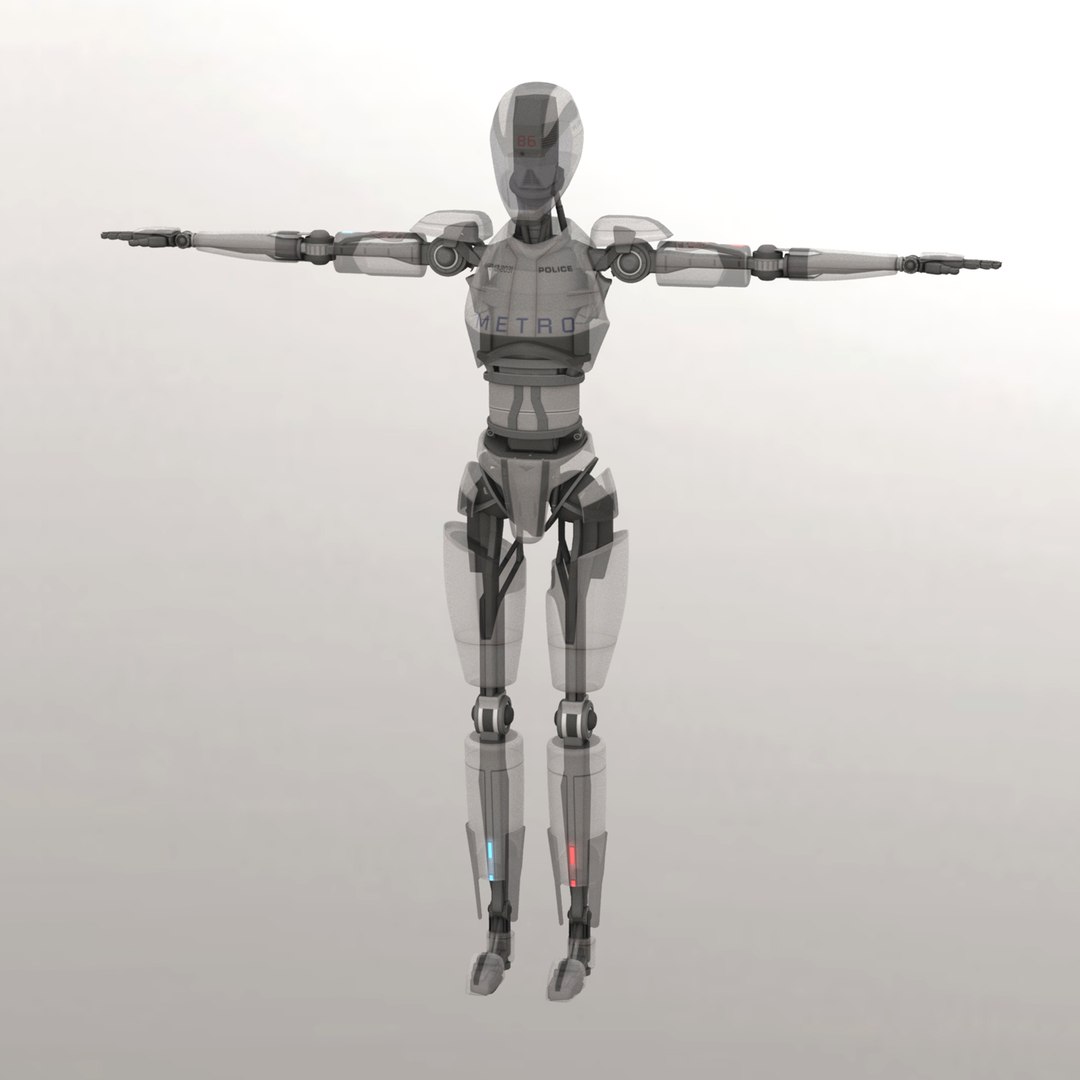 Police Android Robot Model - TurboSquid 1199100