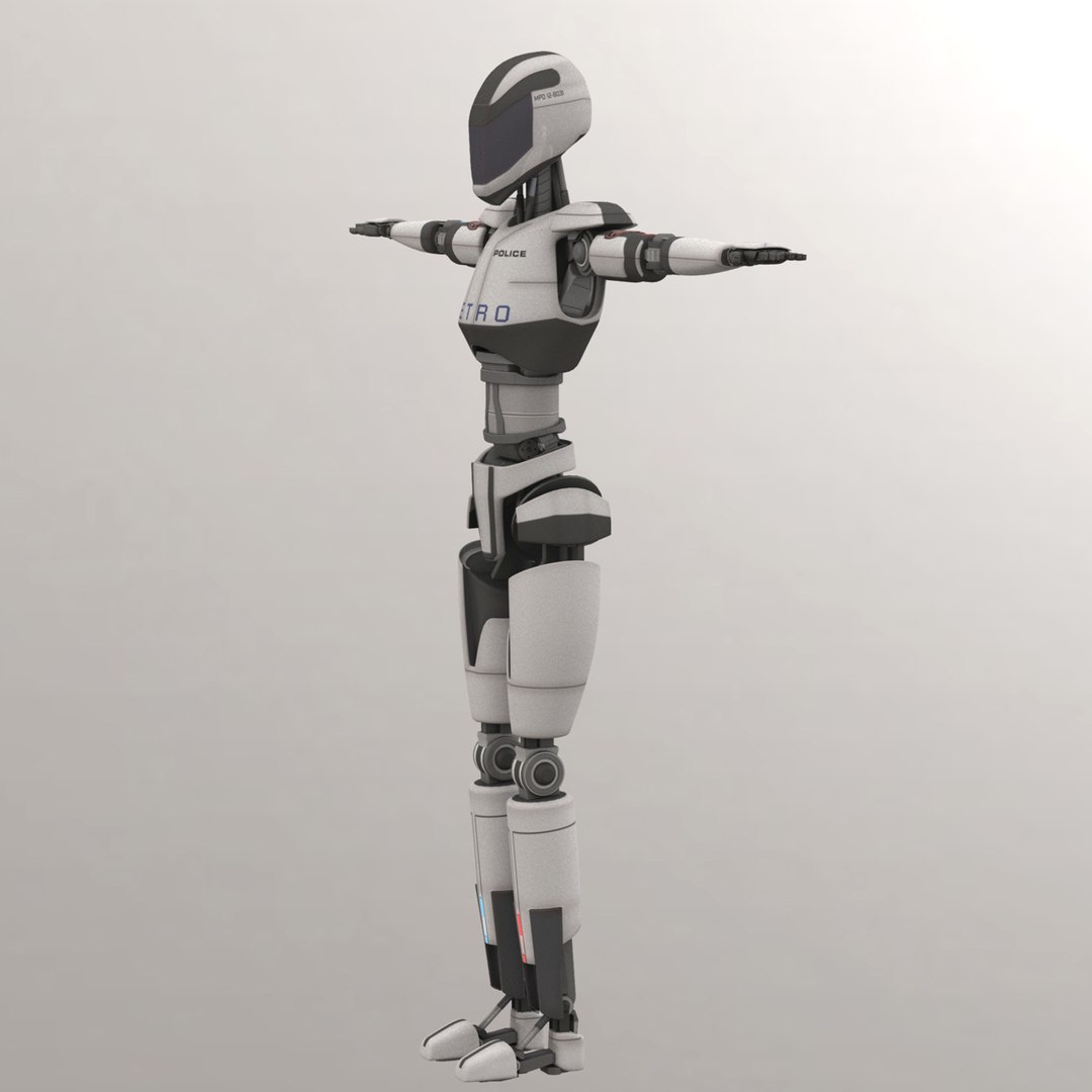 Police Android Robot Model - TurboSquid 1199100
