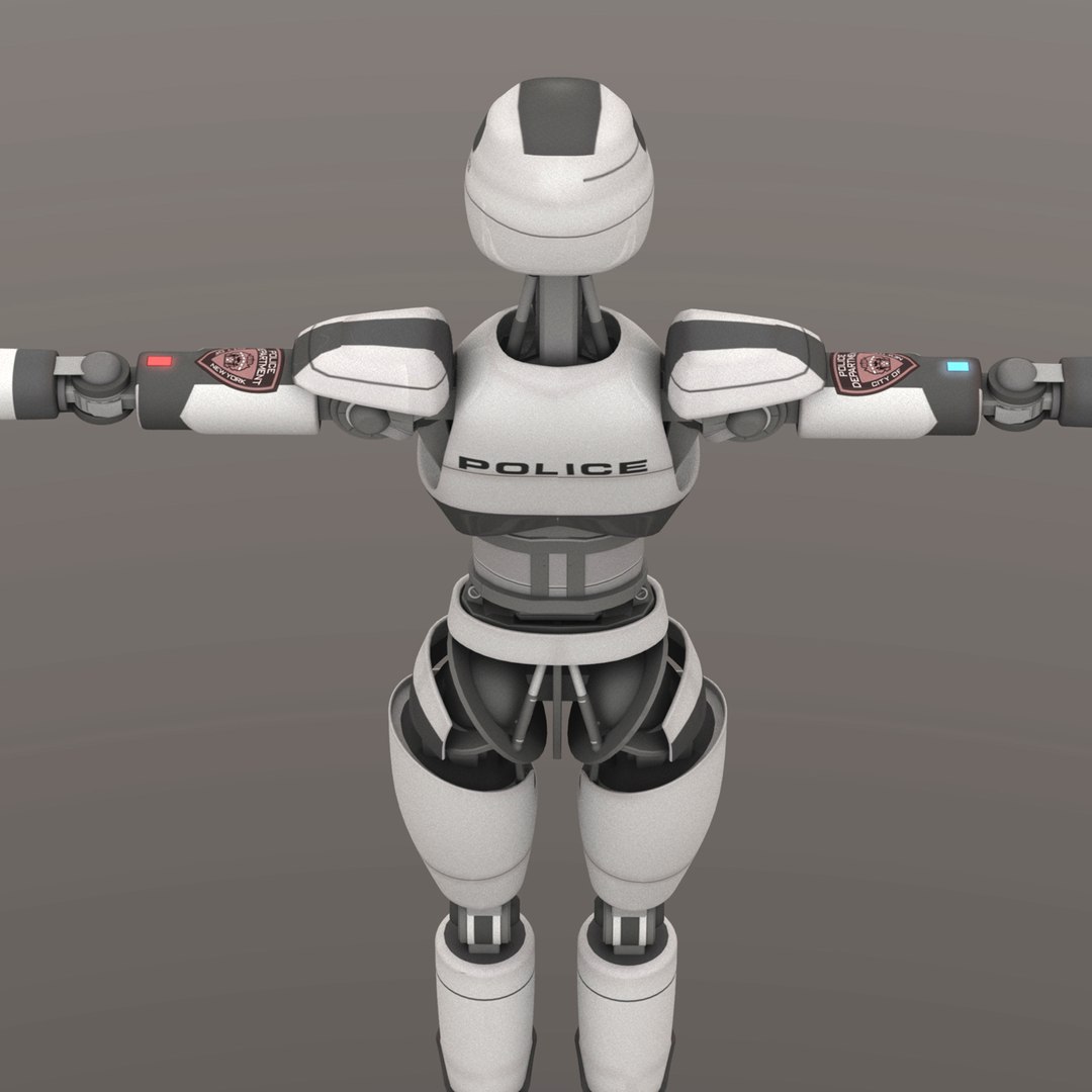 Police Android Robot Model - TurboSquid 1199100