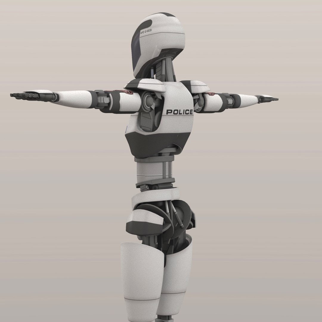 Police Android Robot Model - TurboSquid 1199100