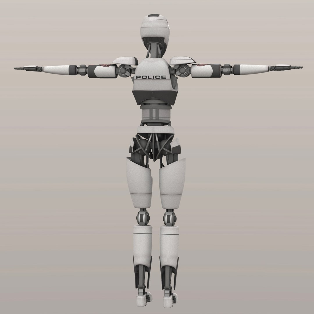 Police Android Robot Model - TurboSquid 1199100