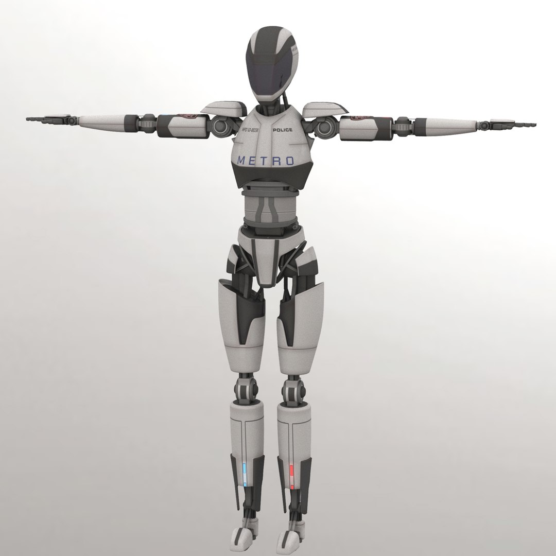 Police Android Robot Model - TurboSquid 1199100