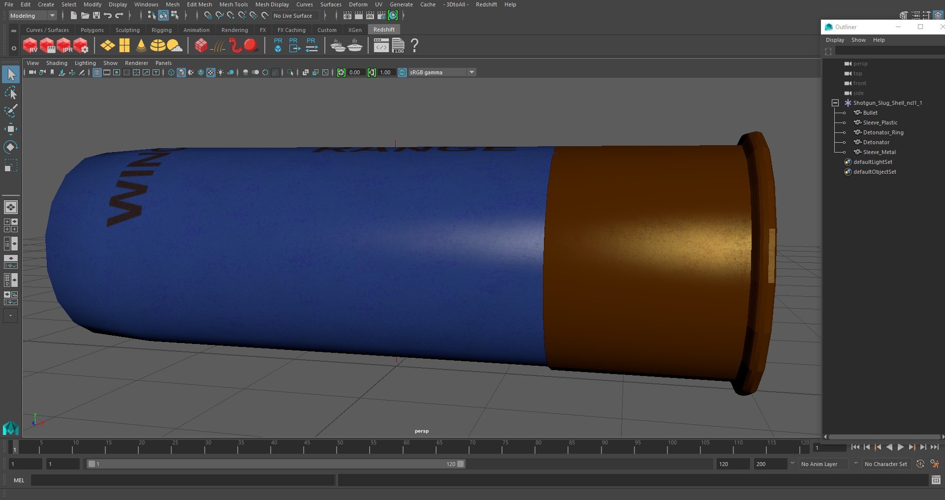 3D Shotgun Slug Shell - TurboSquid 2138045