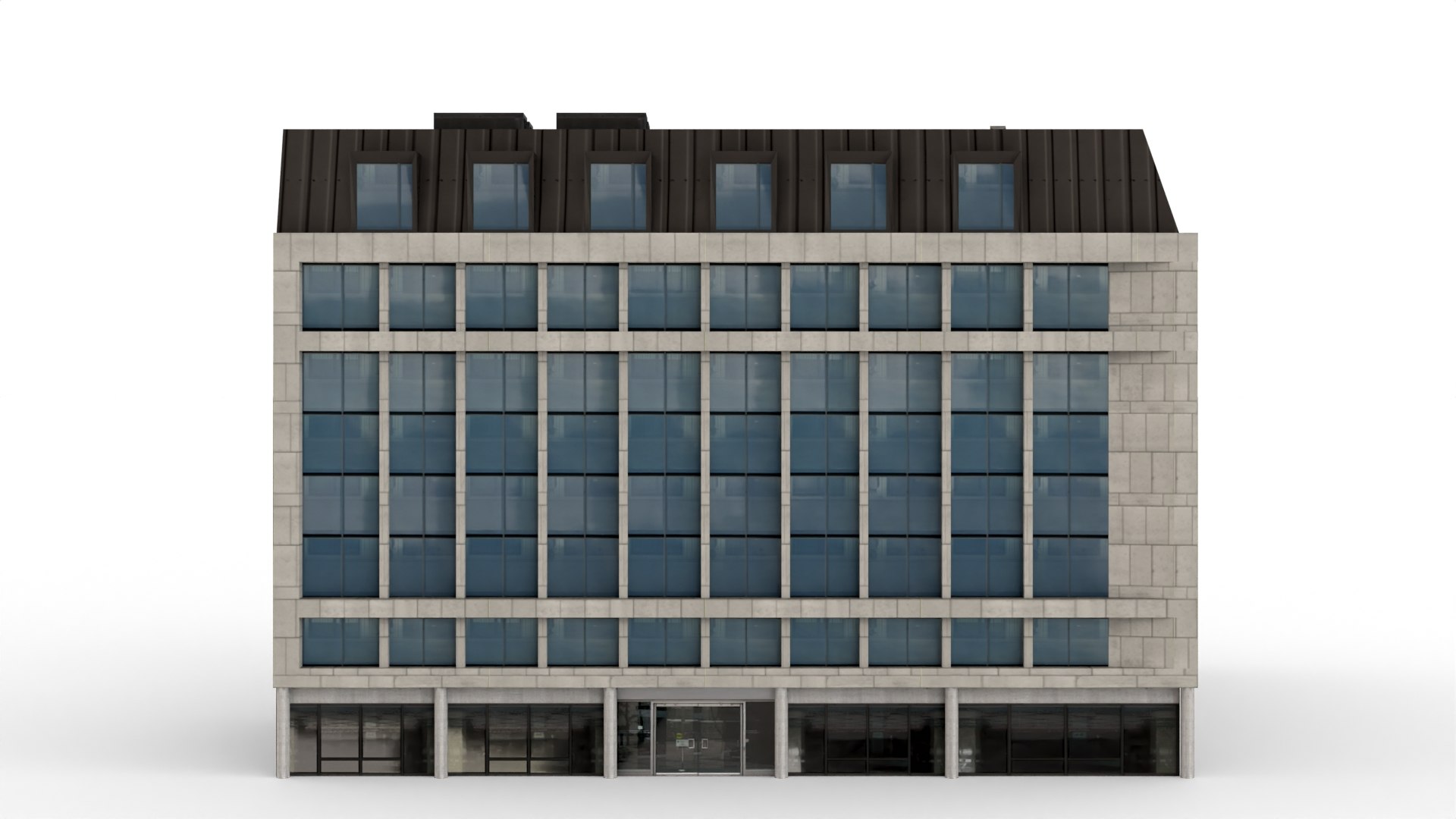 3D Model Office Building - TurboSquid 2211380