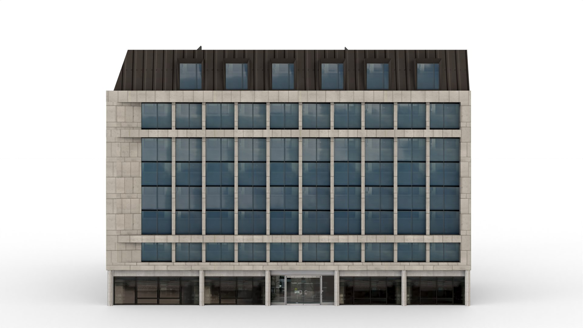 3D Model Office Building - TurboSquid 2211380