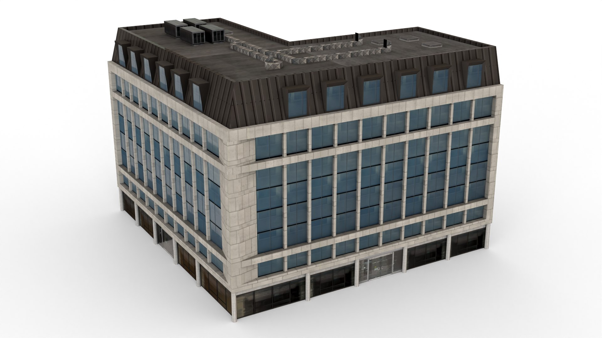3D Model Office Building - TurboSquid 2211380