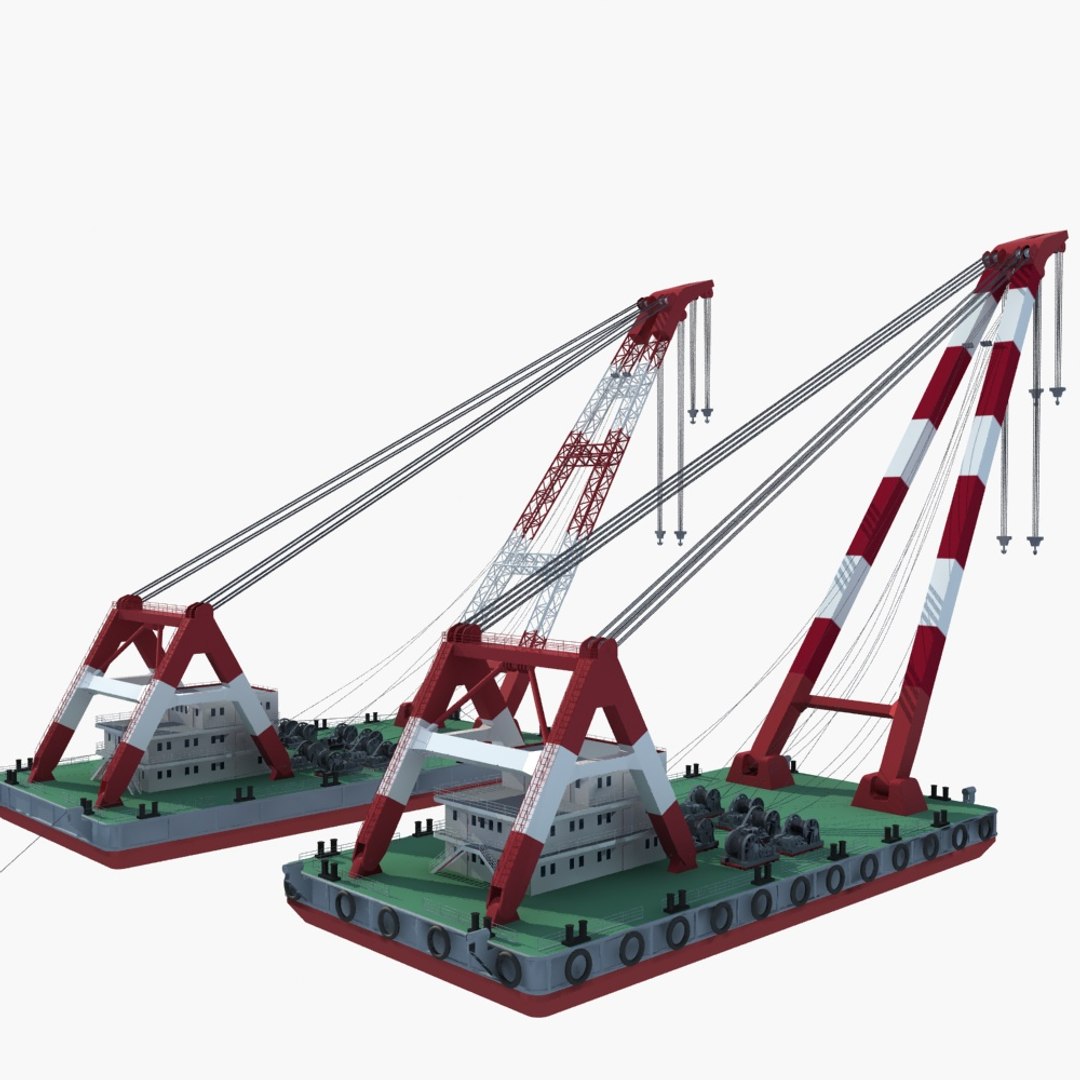 Floating Crane 3D Model - TurboSquid 1514242