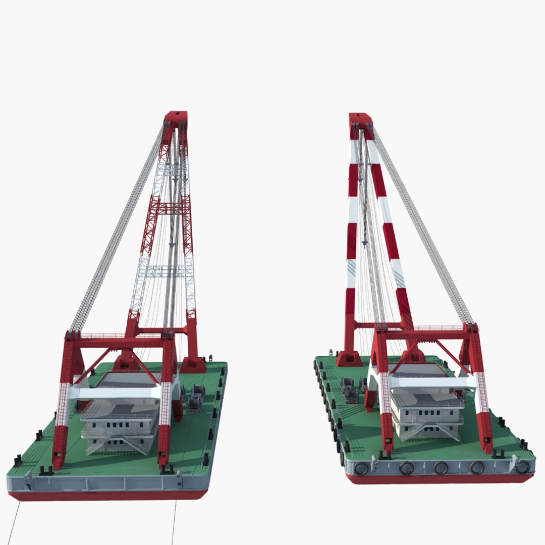 Floating Crane 3D Model - TurboSquid 1514242