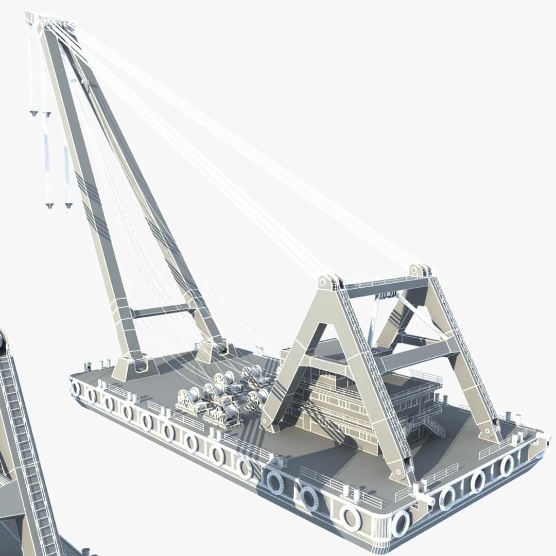 Floating Crane 3D Model - TurboSquid 1514242