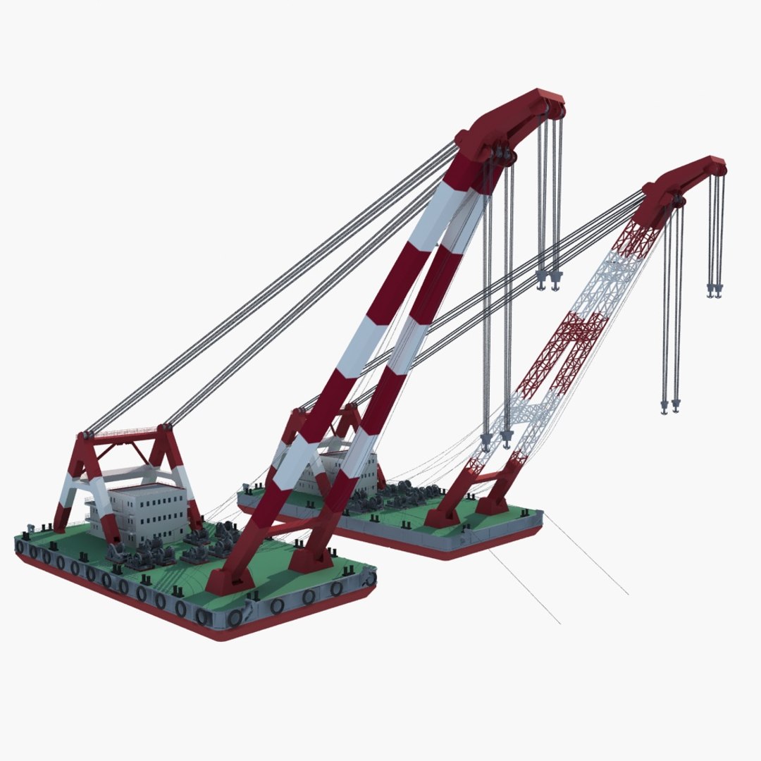 Floating Crane 3D Model - TurboSquid 1514242