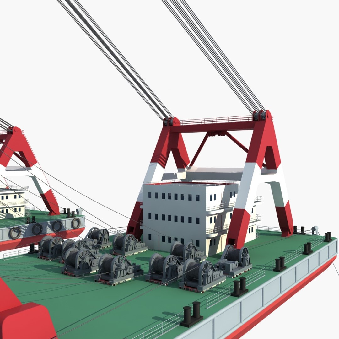 Floating Crane 3D Model - TurboSquid 1514242