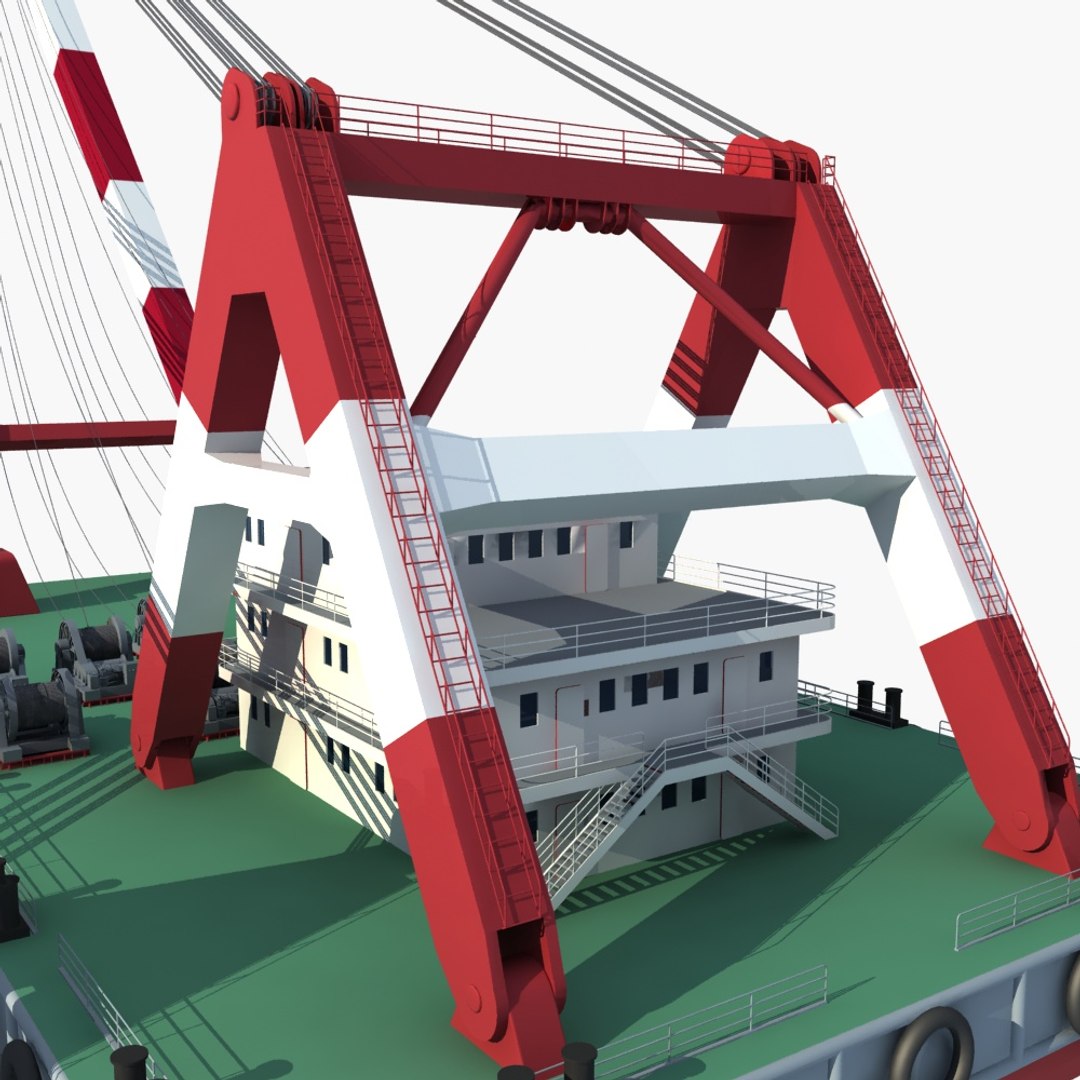 Floating Crane 3D Model - TurboSquid 1514242