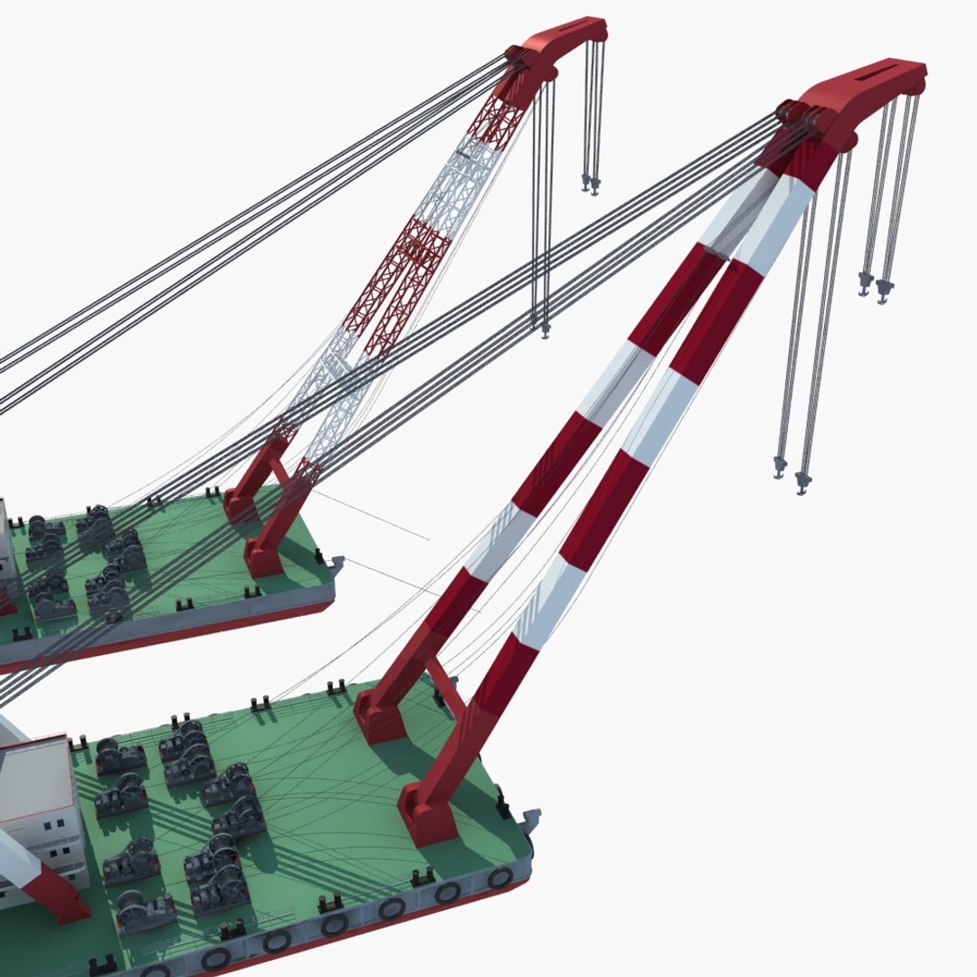 Floating Crane 3D Model - TurboSquid 1514242